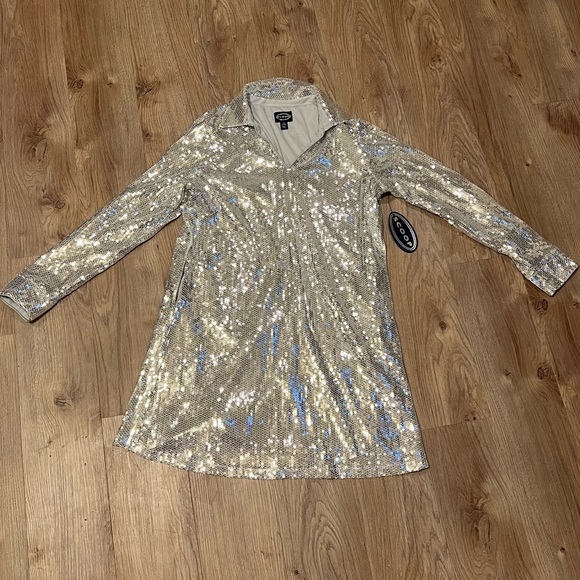 Dresses | Silver Sparkly Dress | Poshmark
